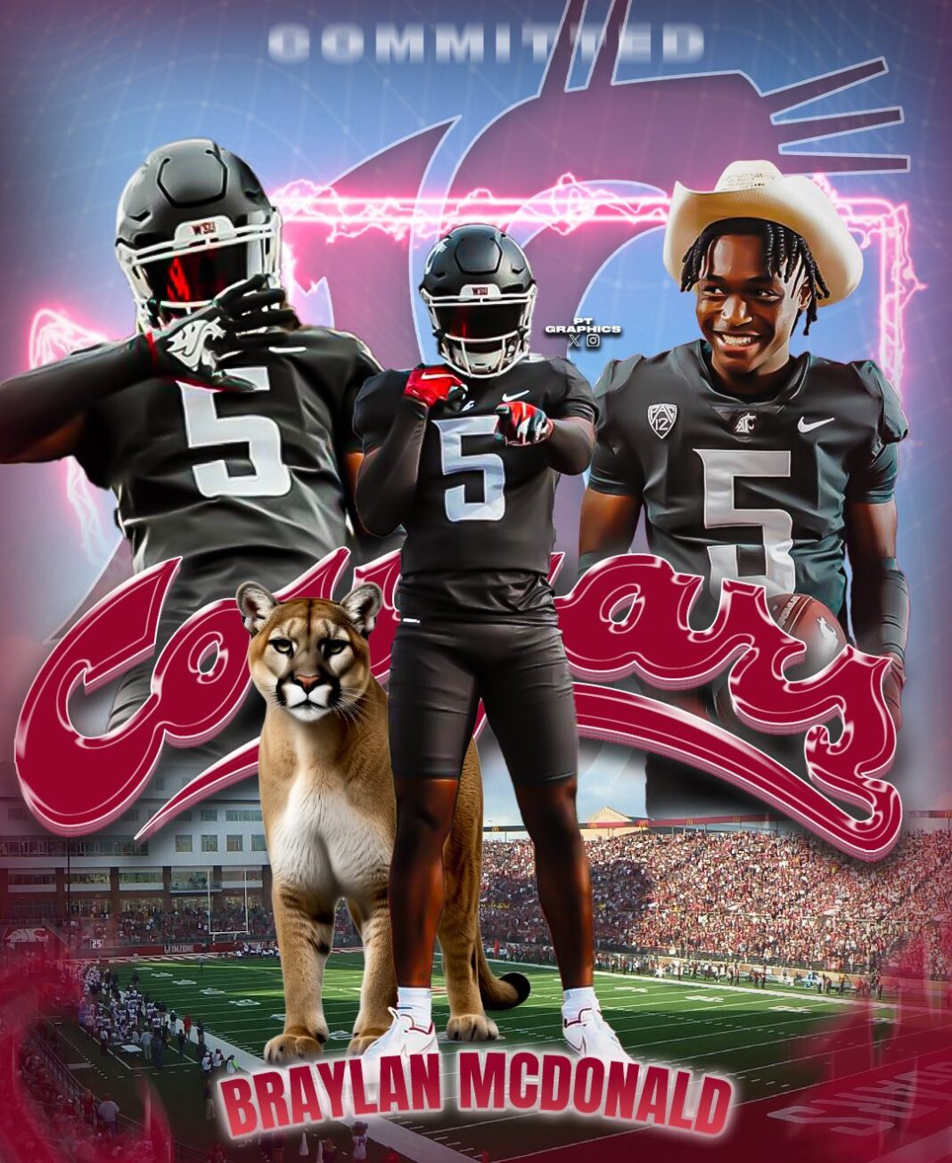 3-Star Defensive Back Braylon McDonald Commits to Washington State ...